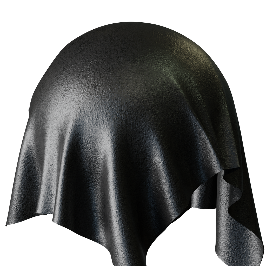 Distressed Black Leather