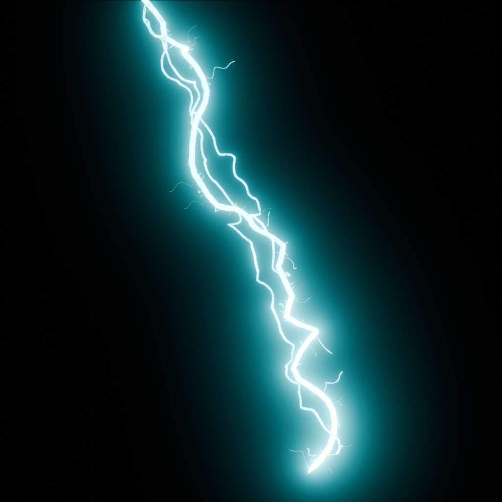 Procedural Lightning | Simulations models | BlenderKit