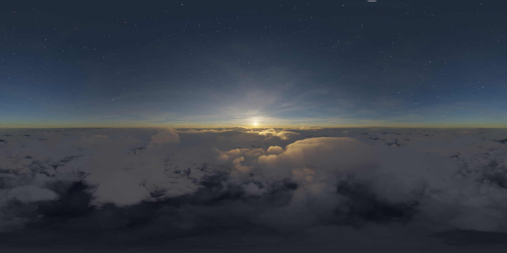 Sunset over Clouds | FREE Nature HDRis | BlenderKit