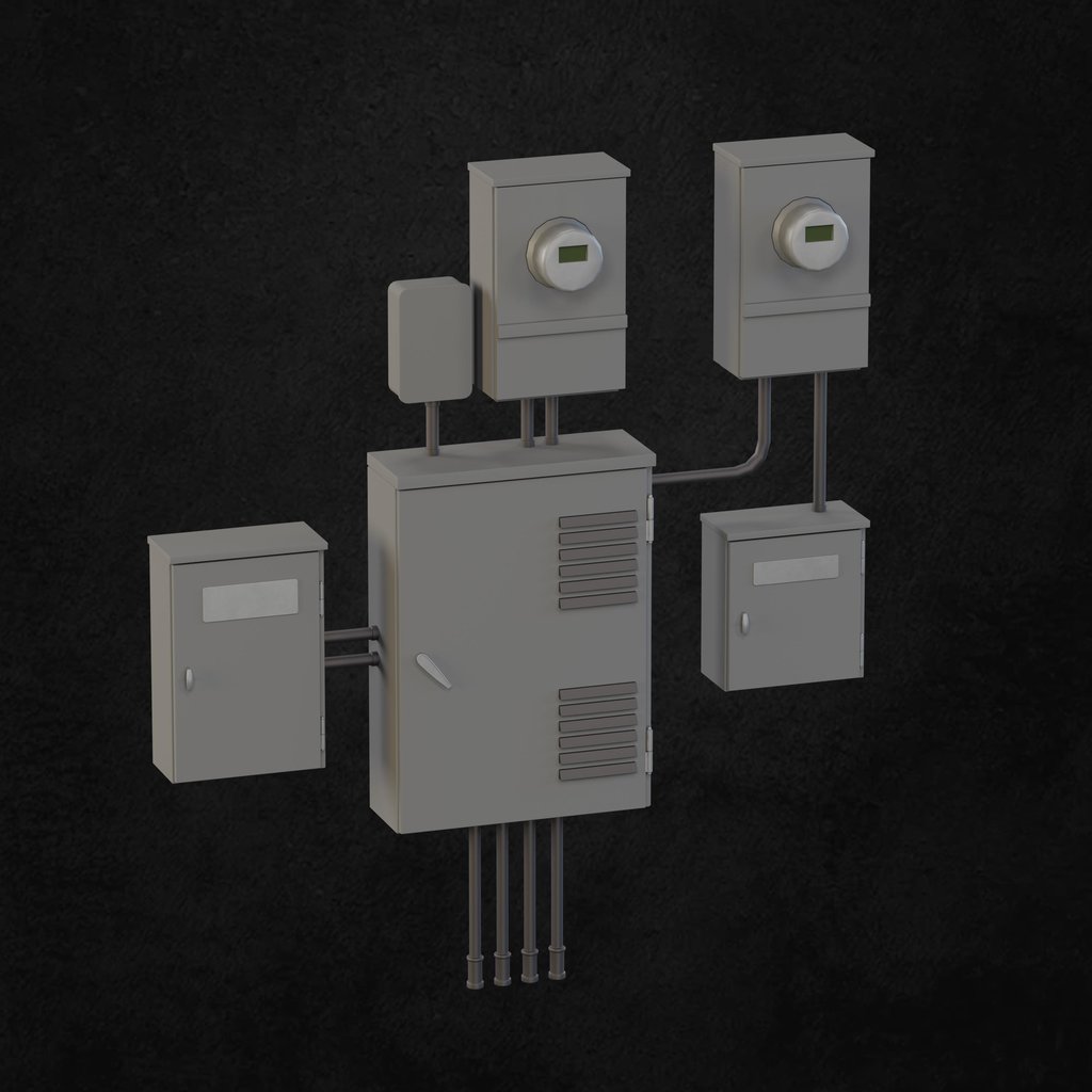 Utility Box | Industrial Equipment models | BlenderKit