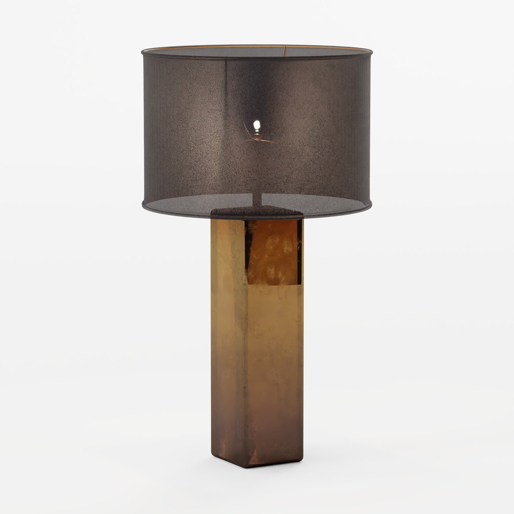 Table Lamp Rectangular Prism | Table Lamps models | BlenderKit