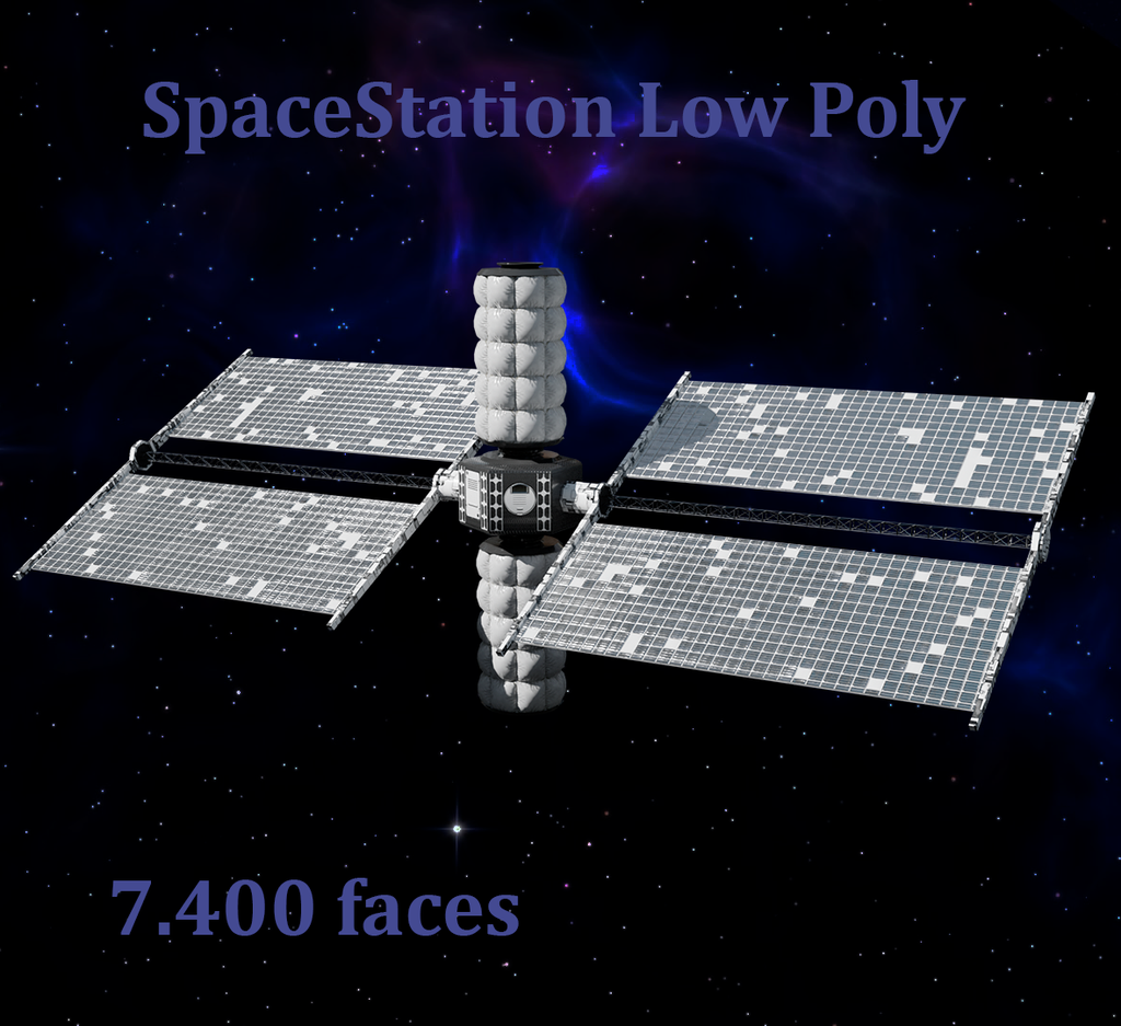 Estacion espacial | Satellites models | BlenderKit