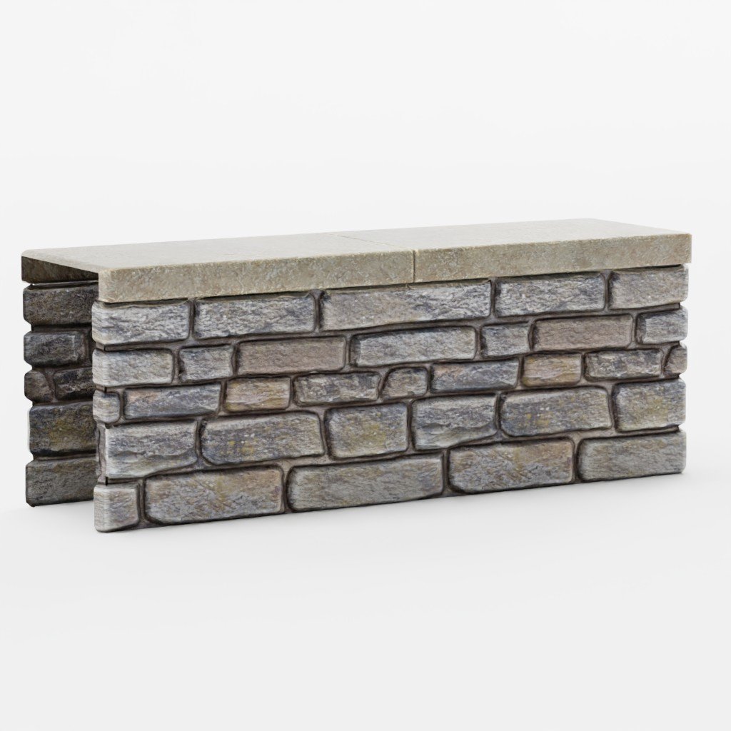 Stone Brick Wall | Stone Panels models | BlenderKit