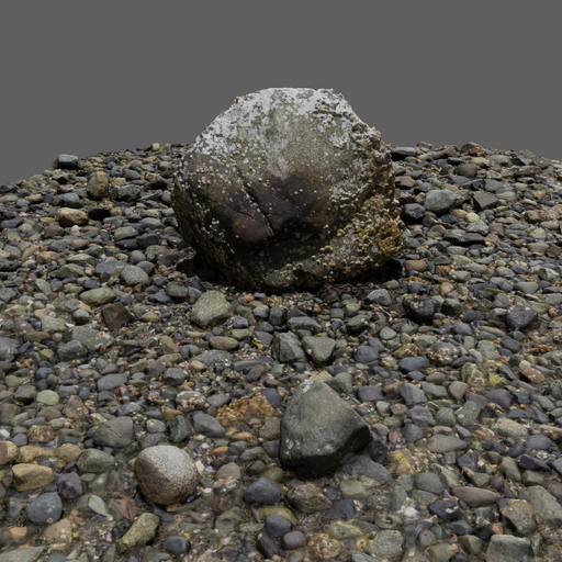 Rock on Ocean Shore | Environment Elements models | BlenderKit