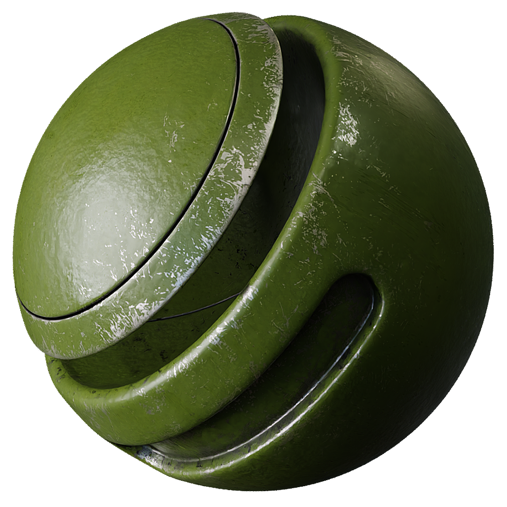 BlenderKit | Download the FREE Edge Wear Dull Green material