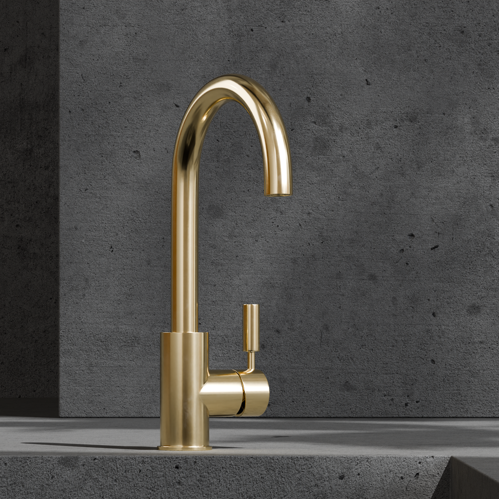 Brass kitchen faucet | 3D Faucet models | BlenderKit