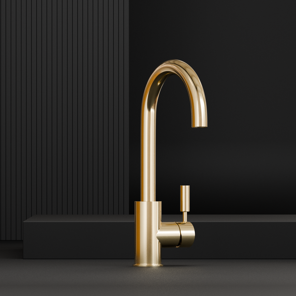 Brass kitchen faucet | Kitchen Faucets models | BlenderKit
