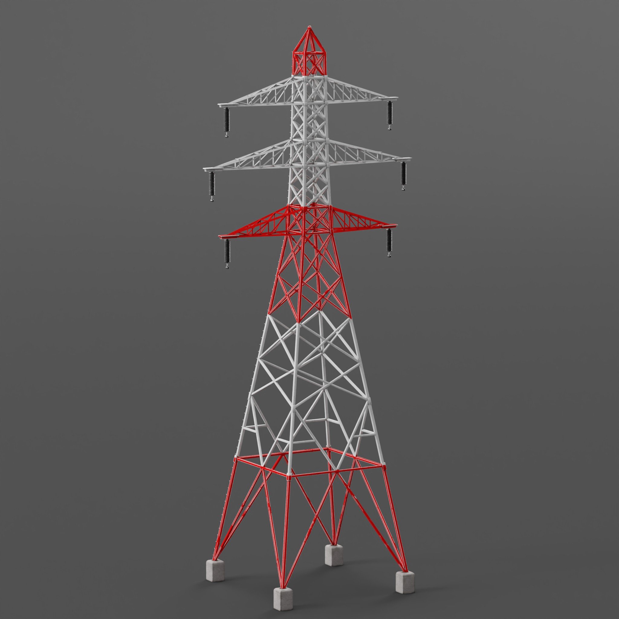 Overhead Powerline Painted | Industrial models | BlenderKit
