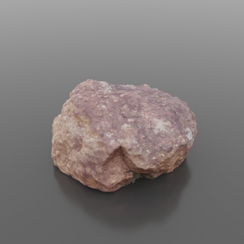 Rock (Brown, Iron Minerals #2) | FREE Environment Elements models | BlenderKit