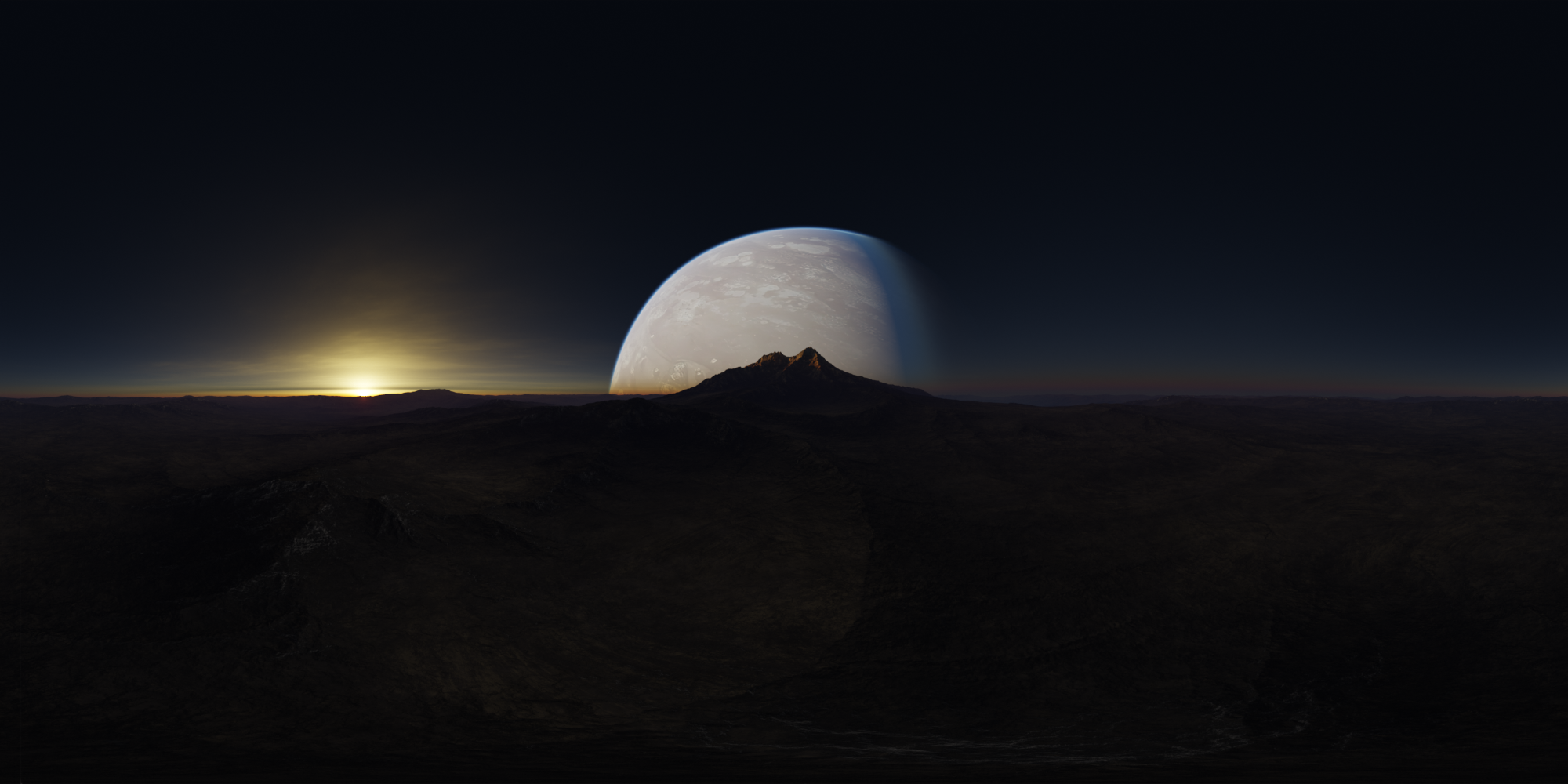 Sci-fi Alien Planet Landscape | FREE Futuristic Environments HDRis ...