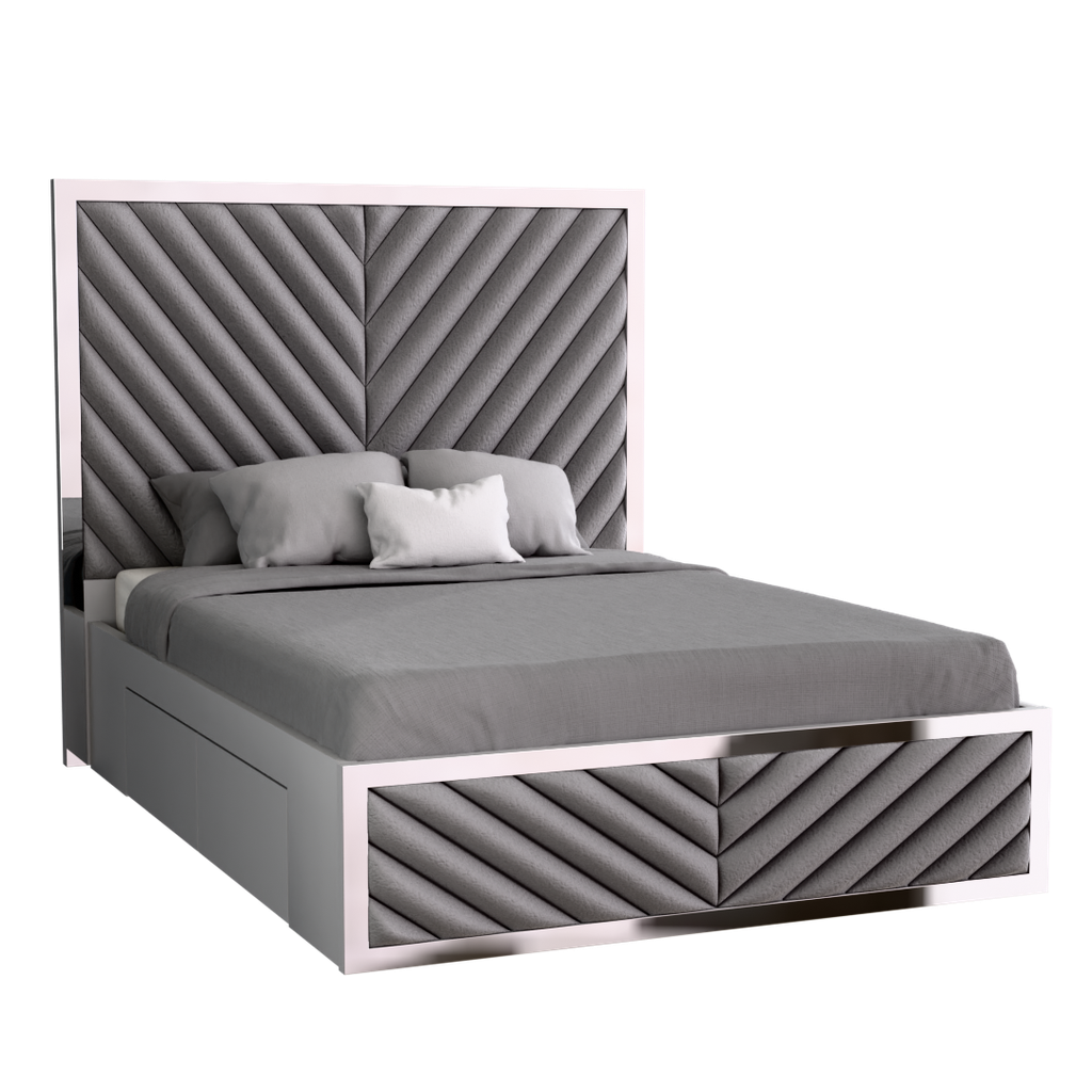 Bed with diagonals | Beds models | BlenderKit