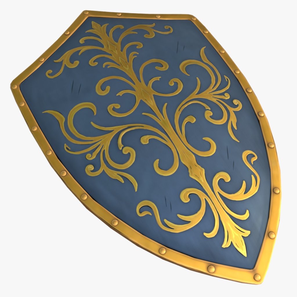 Stylized Shield | Military models | BlenderKit