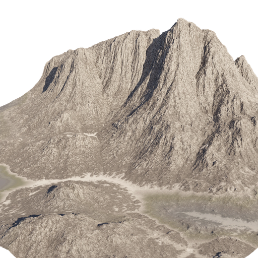 Mountain terrain | Terrains models | BlenderKit
