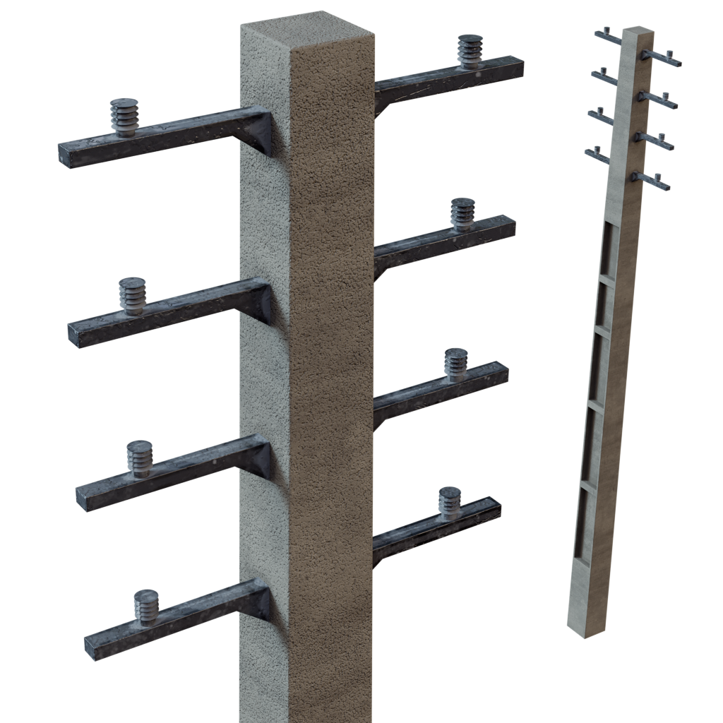 Electric Post | Urban Environment models | BlenderKit