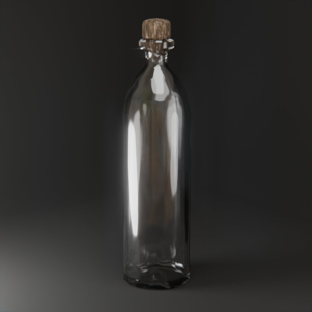 Alcohol bottle 02 | FREE Food / Drinks models | BlenderKit