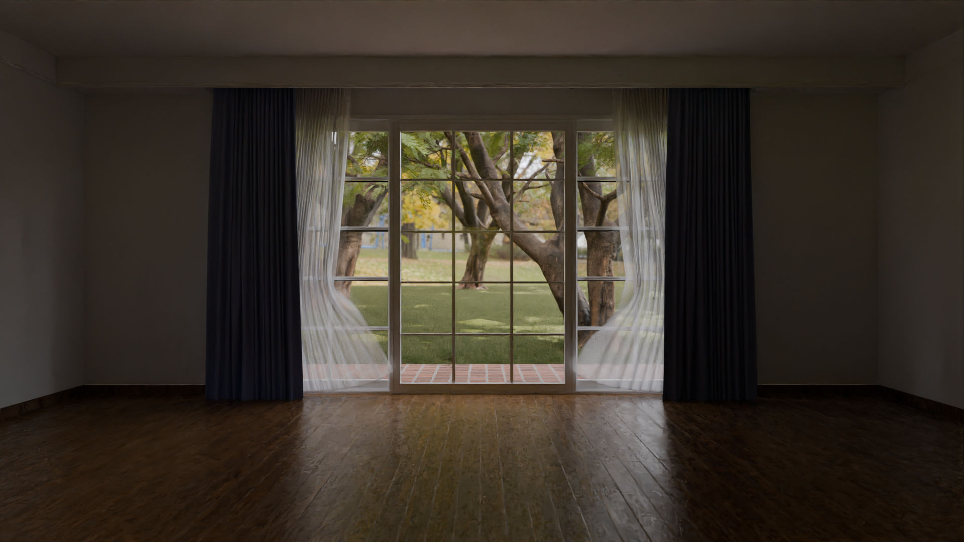 Animated Opening Curtain | FREE Windows models | BlenderKit