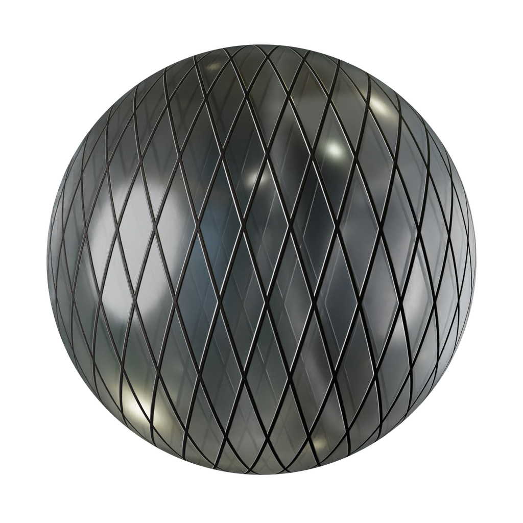 Fully procedural leaded window glass | FREE glass materials | BlenderKit