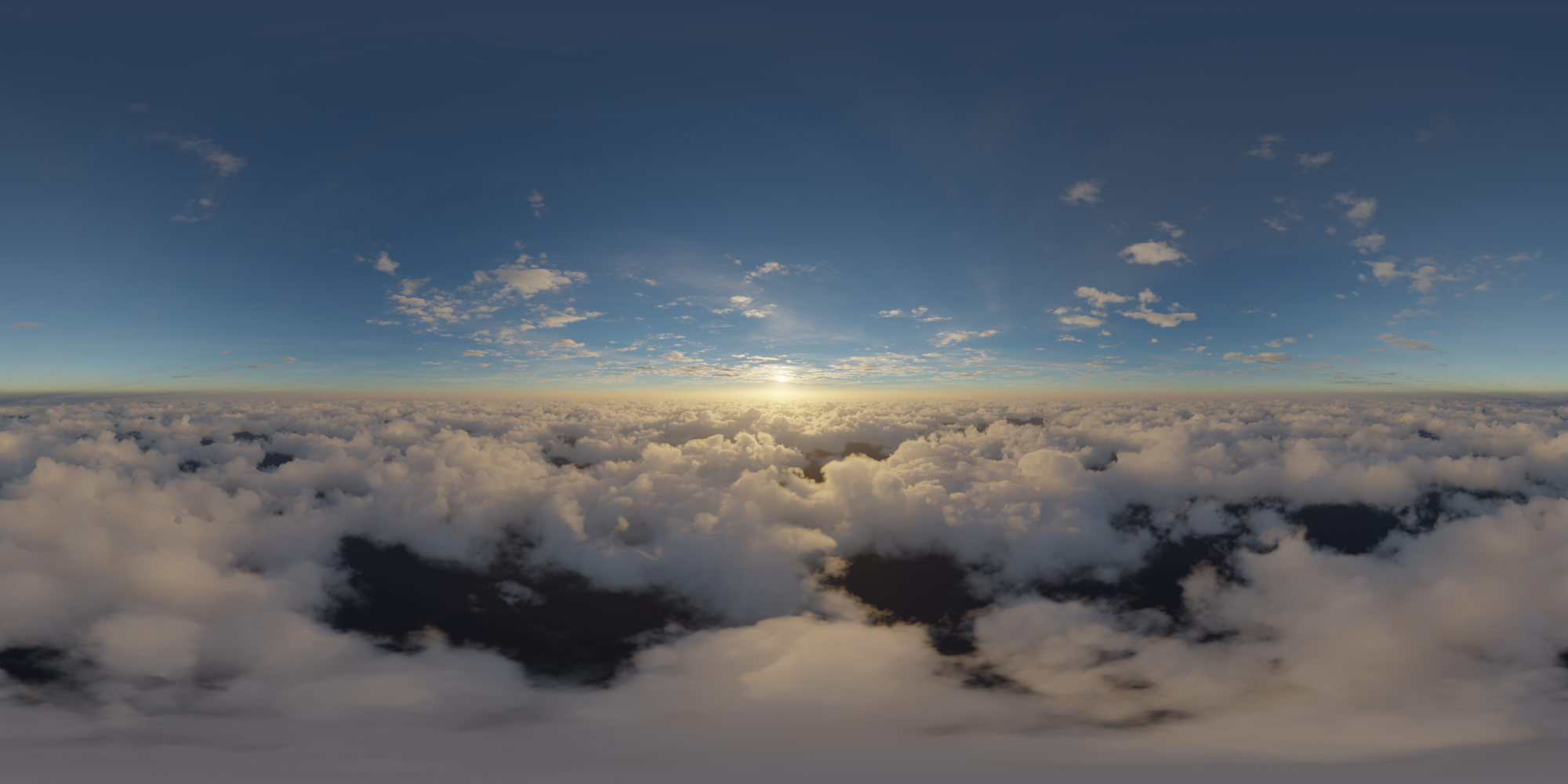 Above The Clouds Sunset | FREE Nature HDRis | BlenderKit