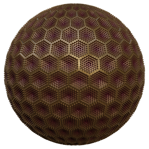Hexagonal Dimple Material - 01 | FREE metal materials | BlenderKit