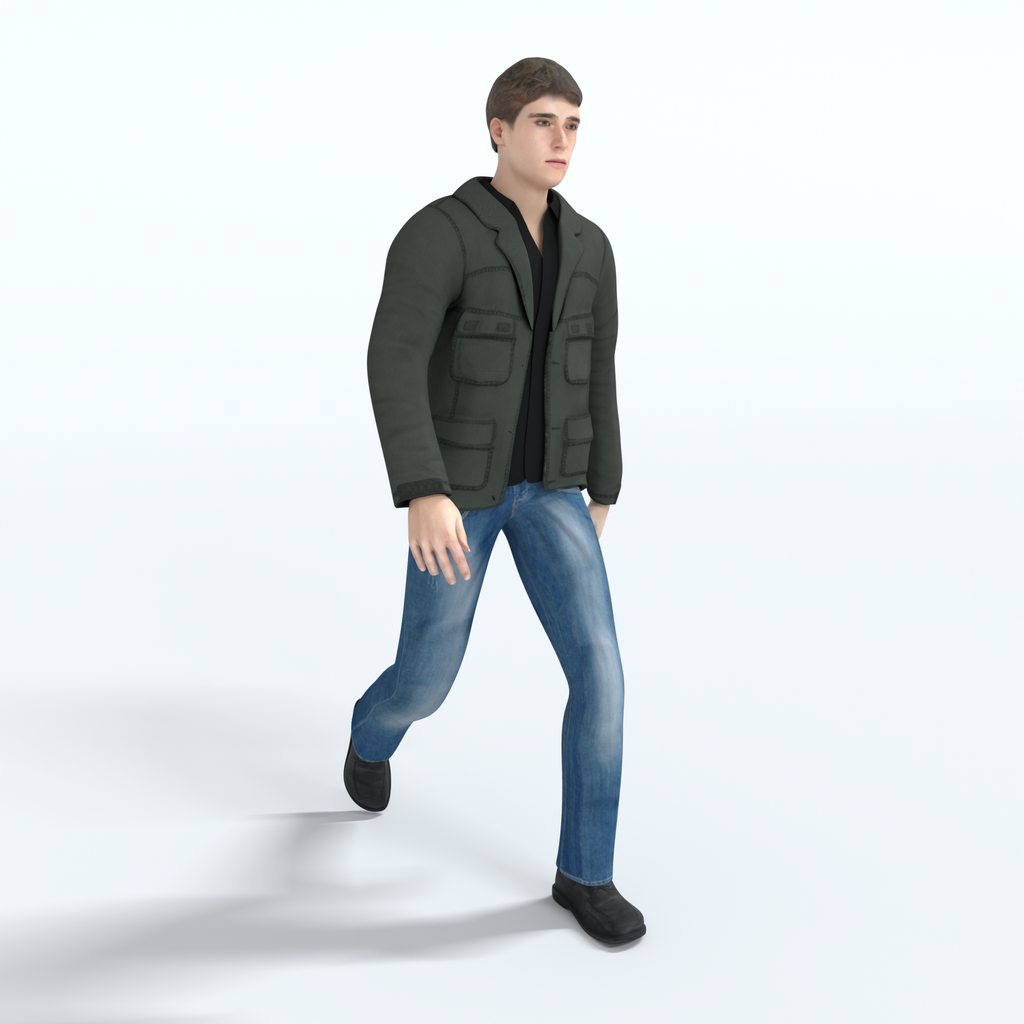 Tommy Character Animated | Men models | BlenderKit