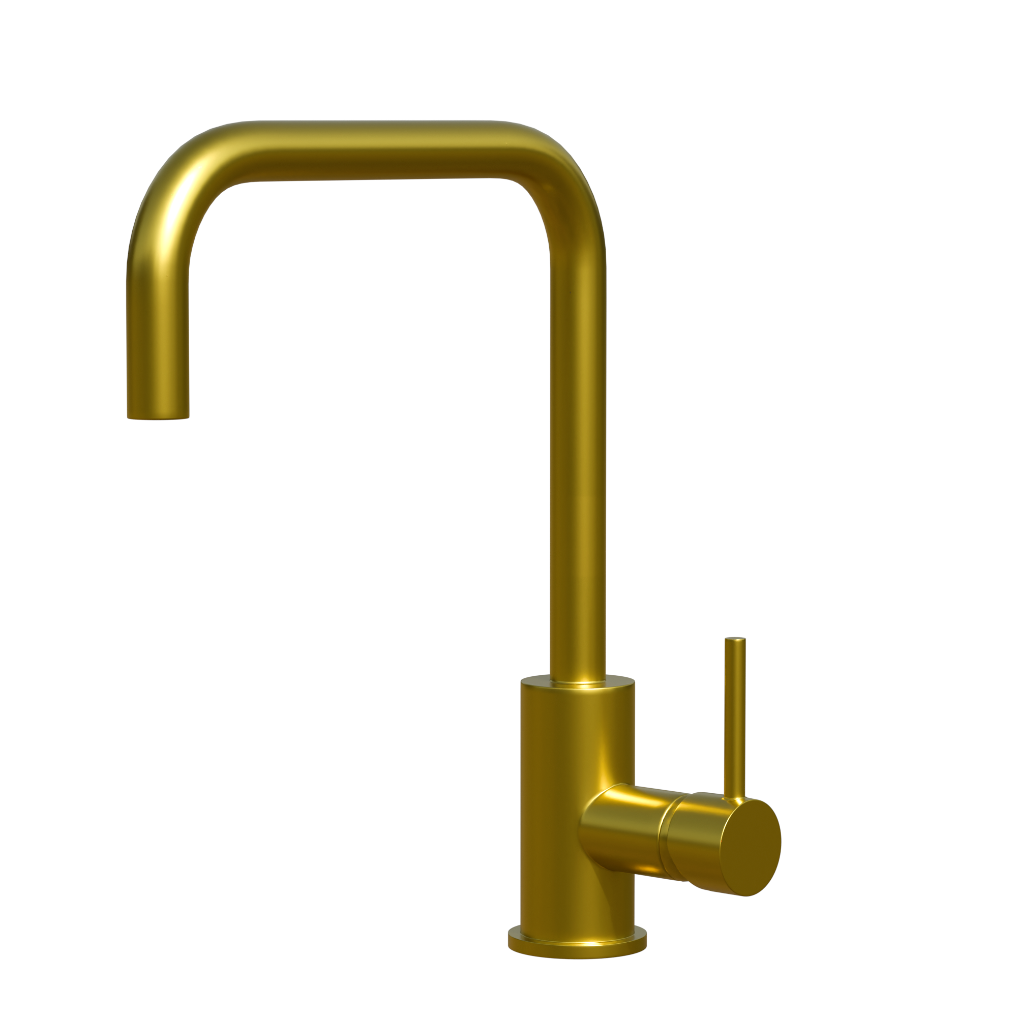 Flow single lever kitchen mixer tap gold | FREE Kitchen Faucets models ...