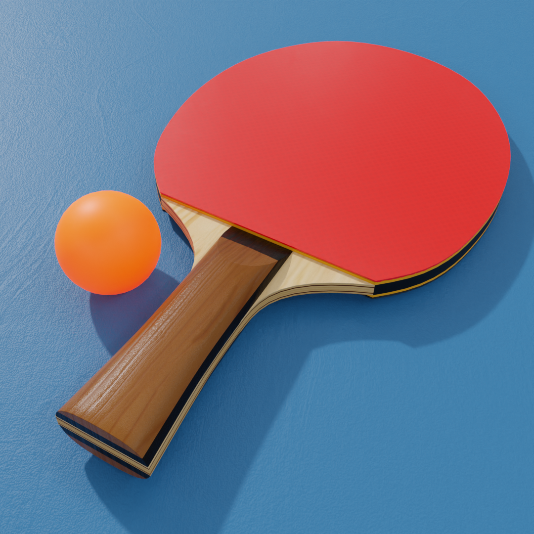 Table Tennis Paddle | FREE Sport models | BlenderKit