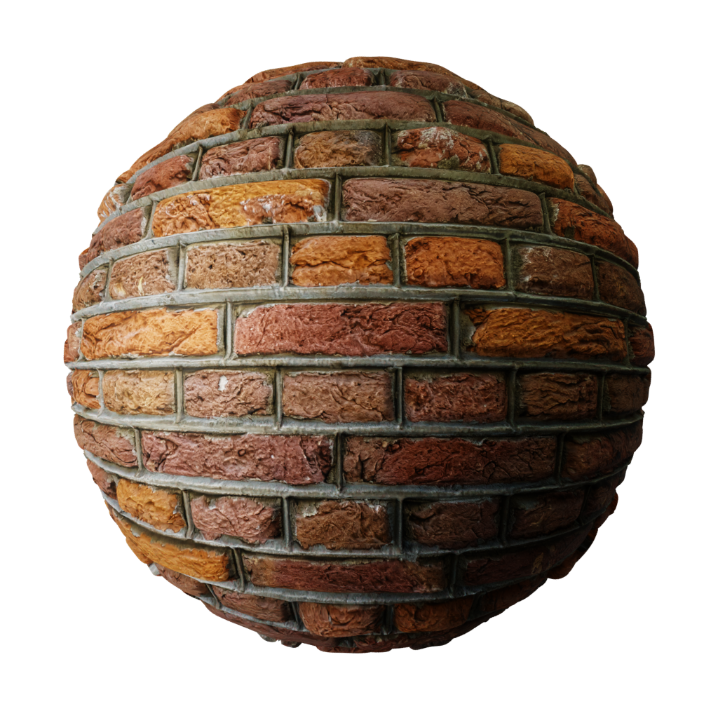 Red Bricks Wall Mortar Extruded | FREE bricks materials | BlenderKit