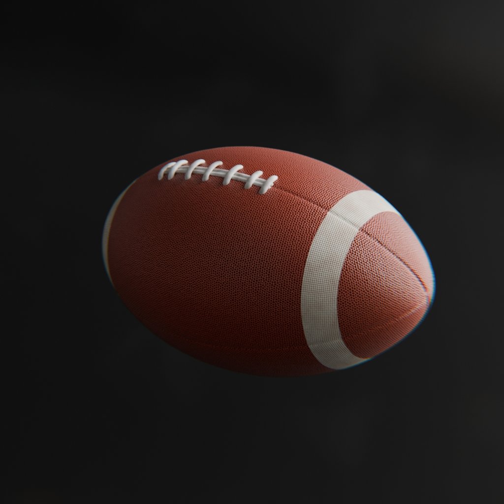American football ball | FREE Sport models | BlenderKit