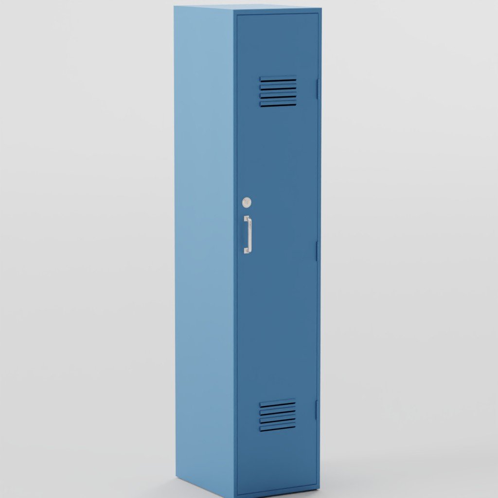 School Locker | FREE Office Storage Spaces models | BlenderKit