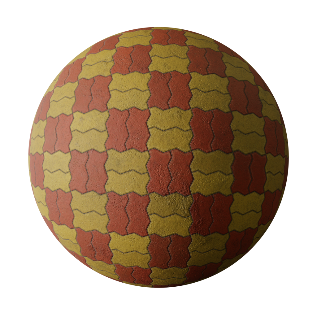 Basketweave Zigzag Unipaver Blocks colourful | FREE bricks materials ...