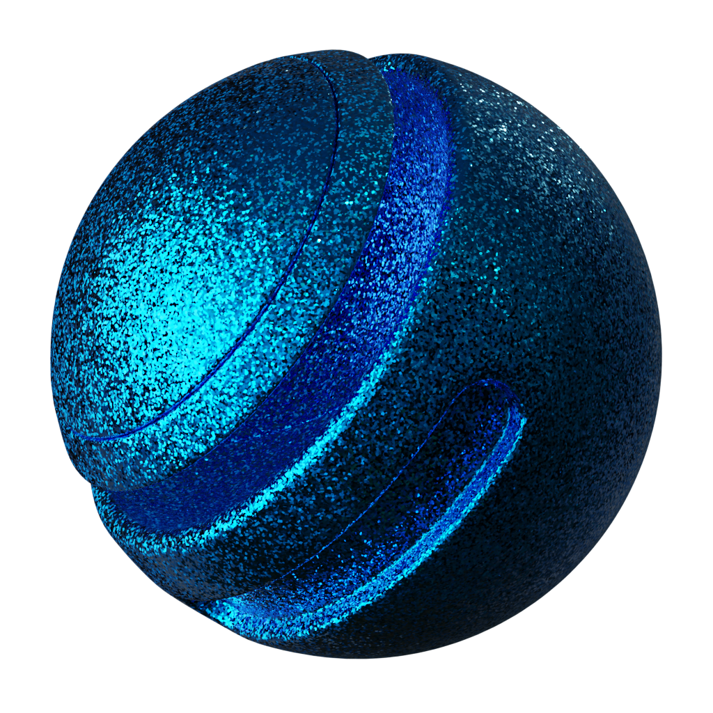 Blue Electric Glitter Coating | FREE fx materials | BlenderKit