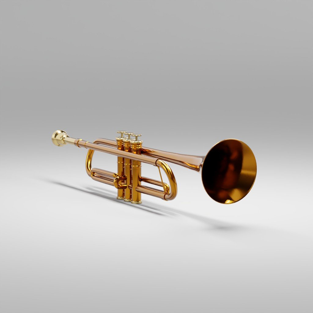 Trumpet | Musical Instruments models | BlenderKit