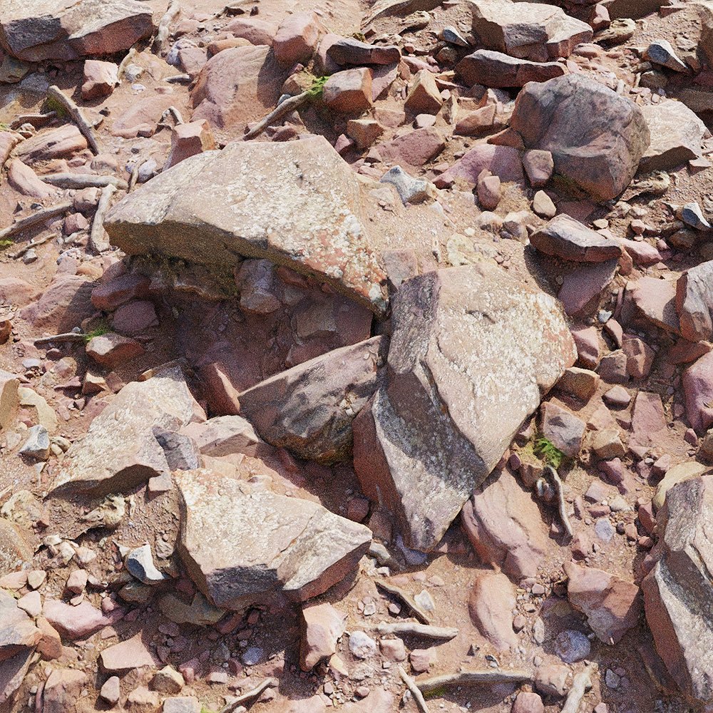 Rocks Modules PBR Scan | Environment Elements models | BlenderKit