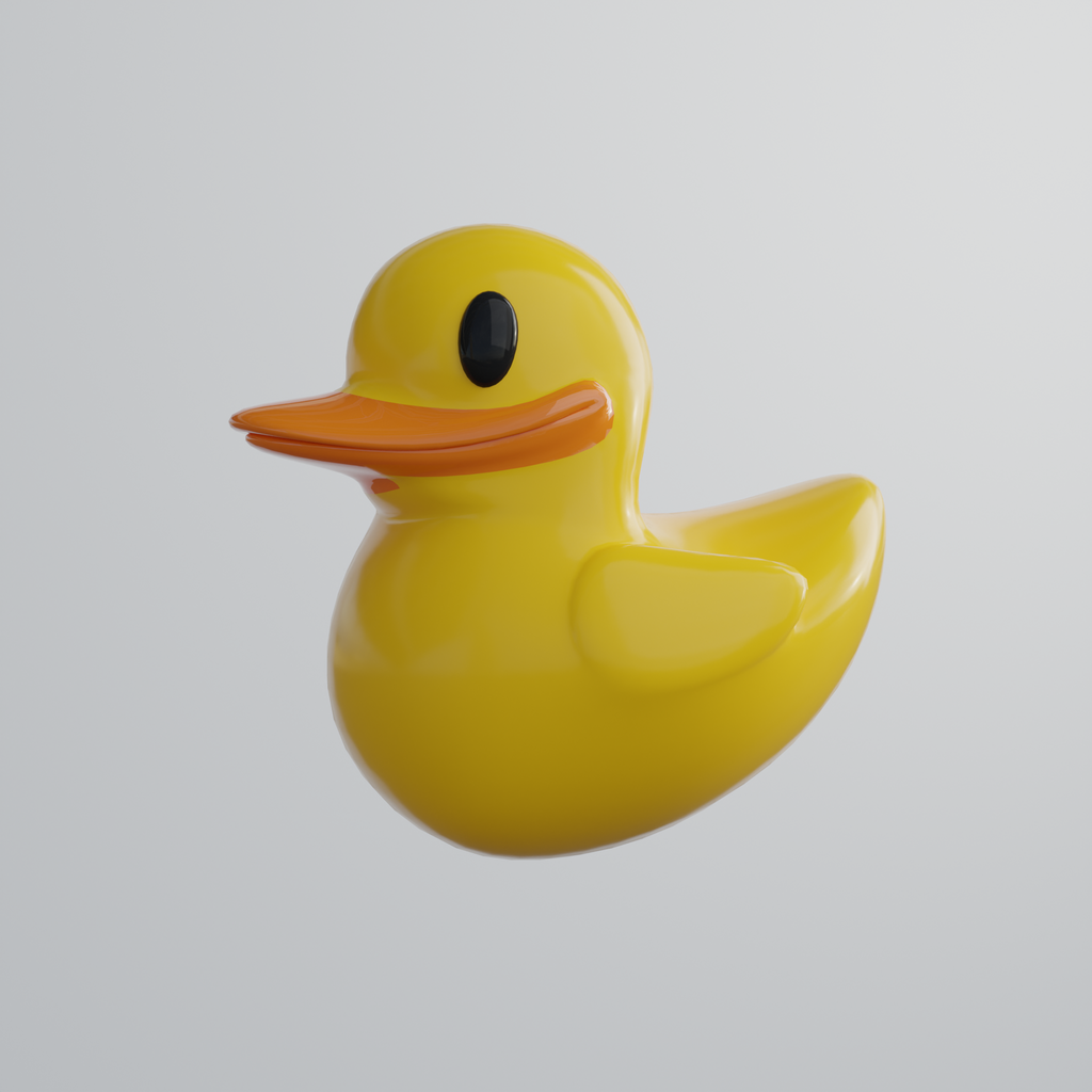 Rubber ducky | Birds models | BlenderKit