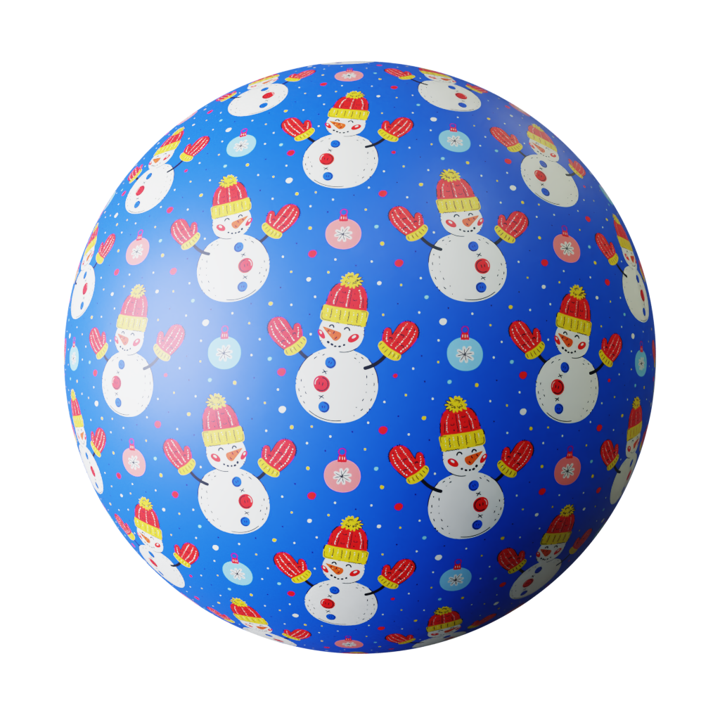 Christmas Wrapping Paper 08 | FREE 3D paper materials | BlenderKit