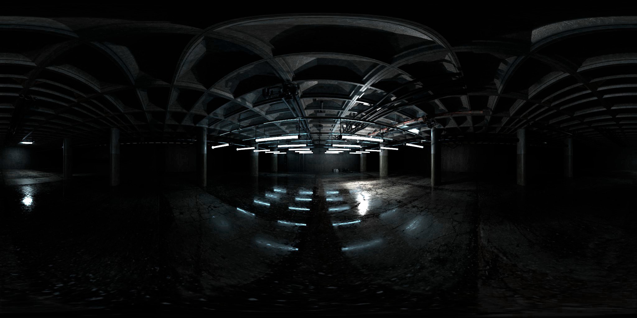 Concrete Depths Subterranean View | FREE Interiors HDRis | BlenderKit