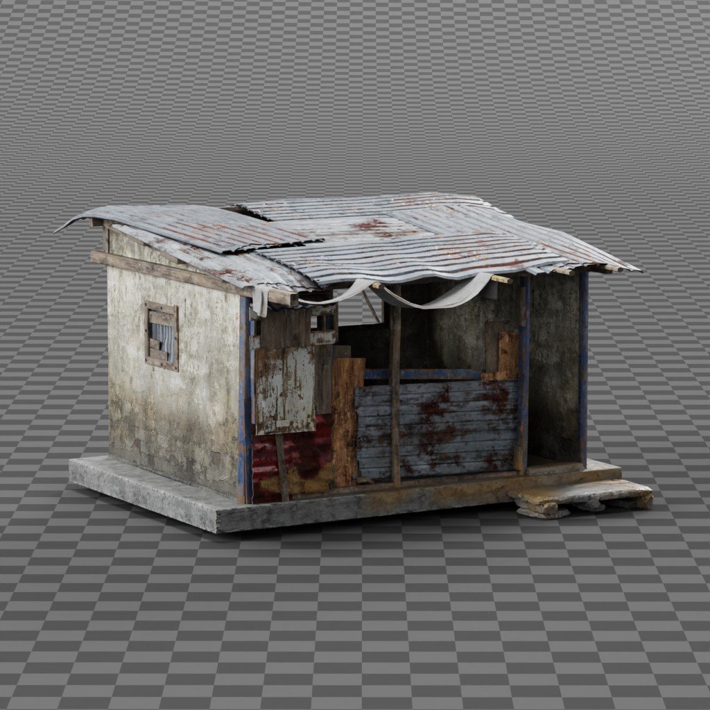 Slums Building | Buildings models | BlenderKit