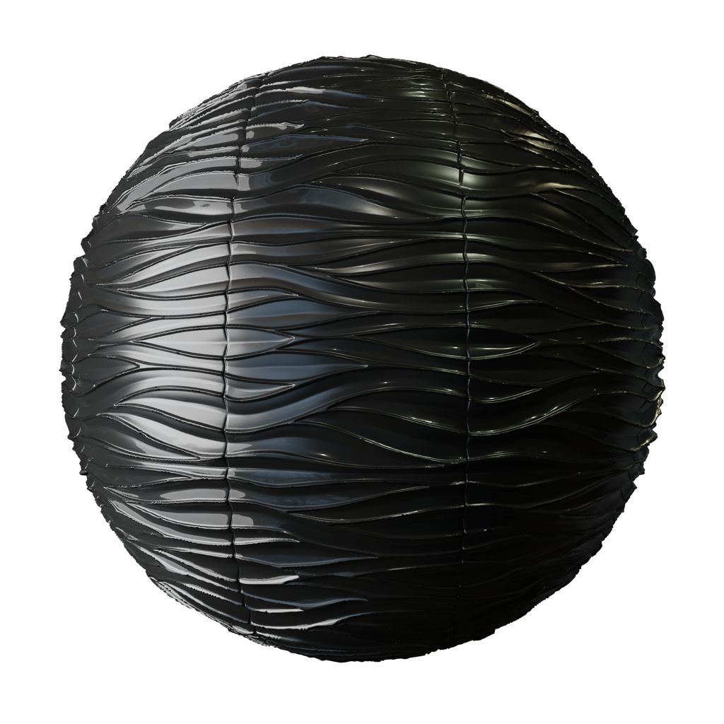 3D waves wall tile | FREE tiles materials | BlenderKit