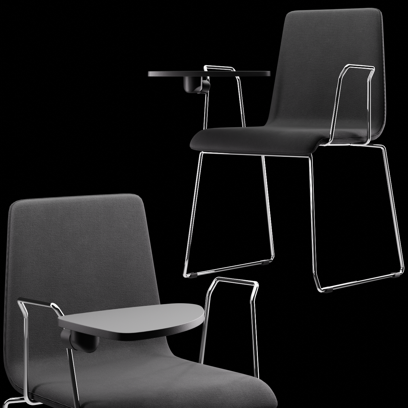 Sled Office Chair | FREE Desk Chairs models | BlenderKit