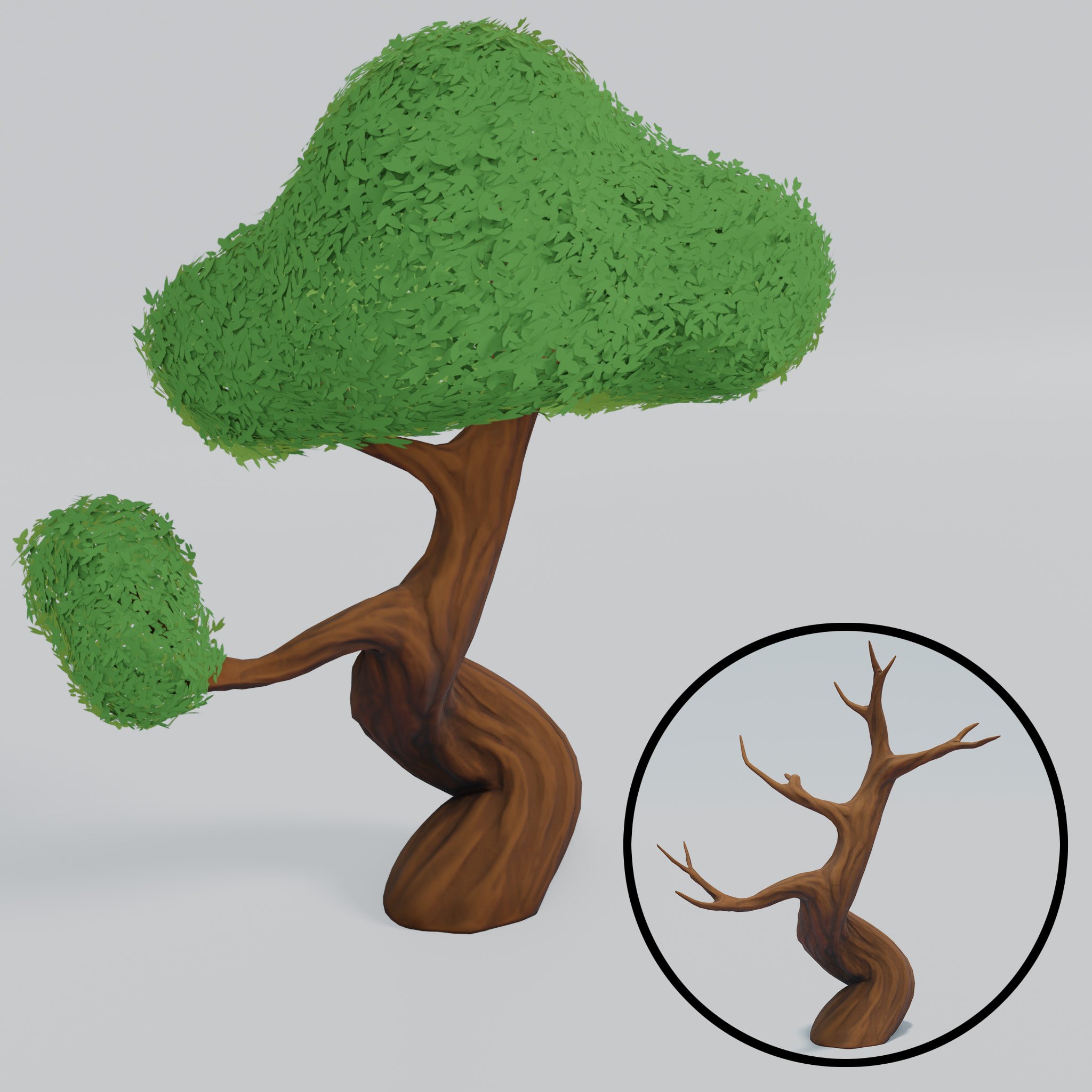 Stylized Tree 02 | 3D Tree models | BlenderKit