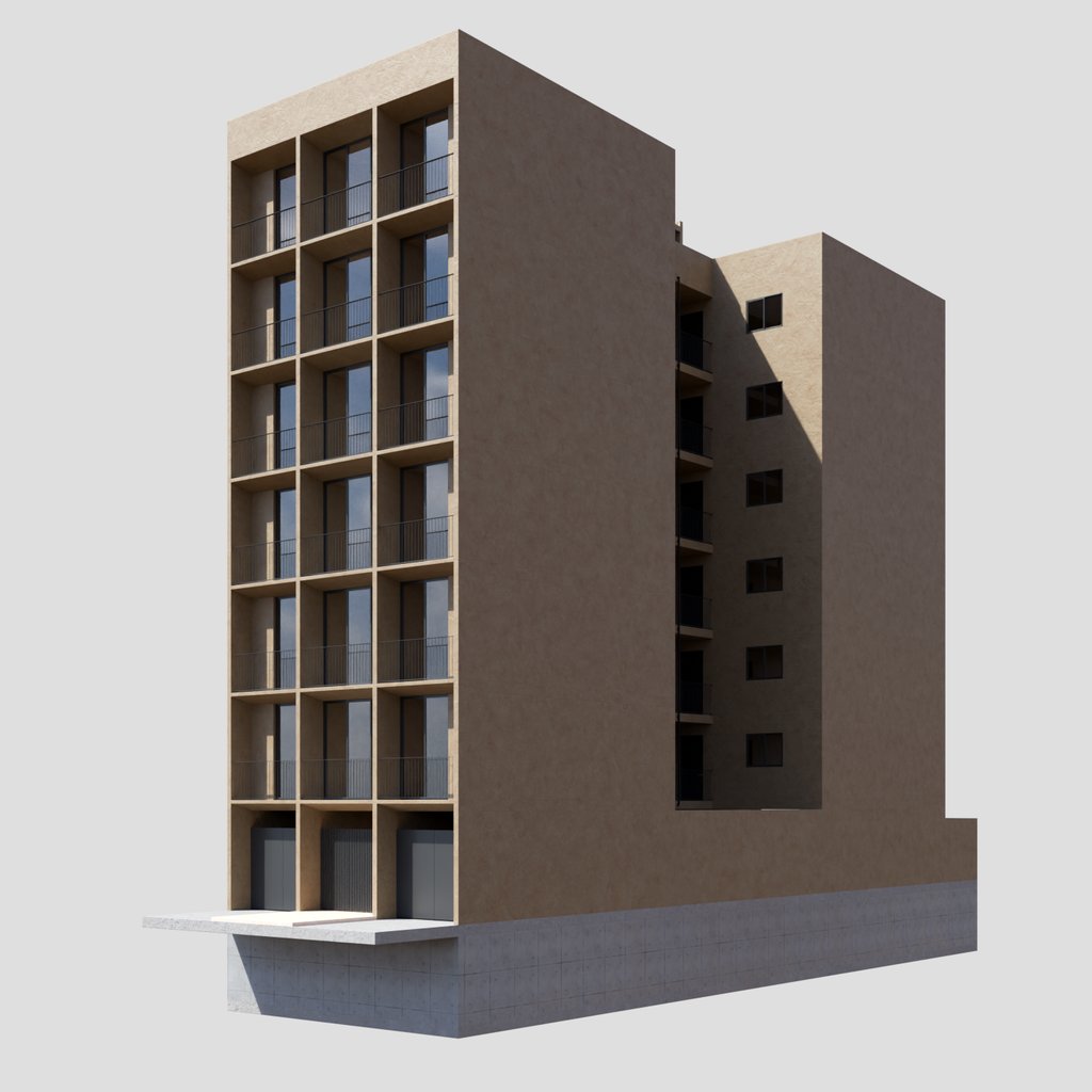 Apartment Building | FREE Private Buildings models | BlenderKit