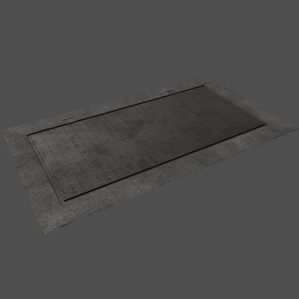 Asphalt Hatch Decal | Urban Environment models | BlenderKit