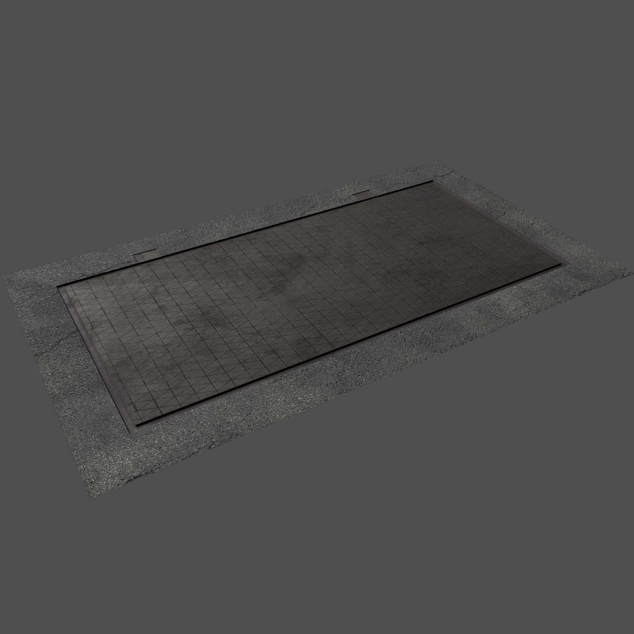 Asphalt Hatch Decal | Urban Environment models | BlenderKit