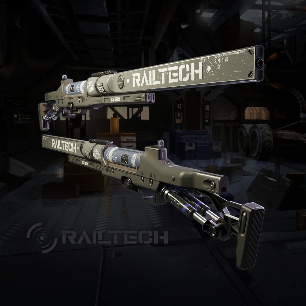 Heavy Railgun Rifle | FREE 3D Sci-Fi models | BlenderKit