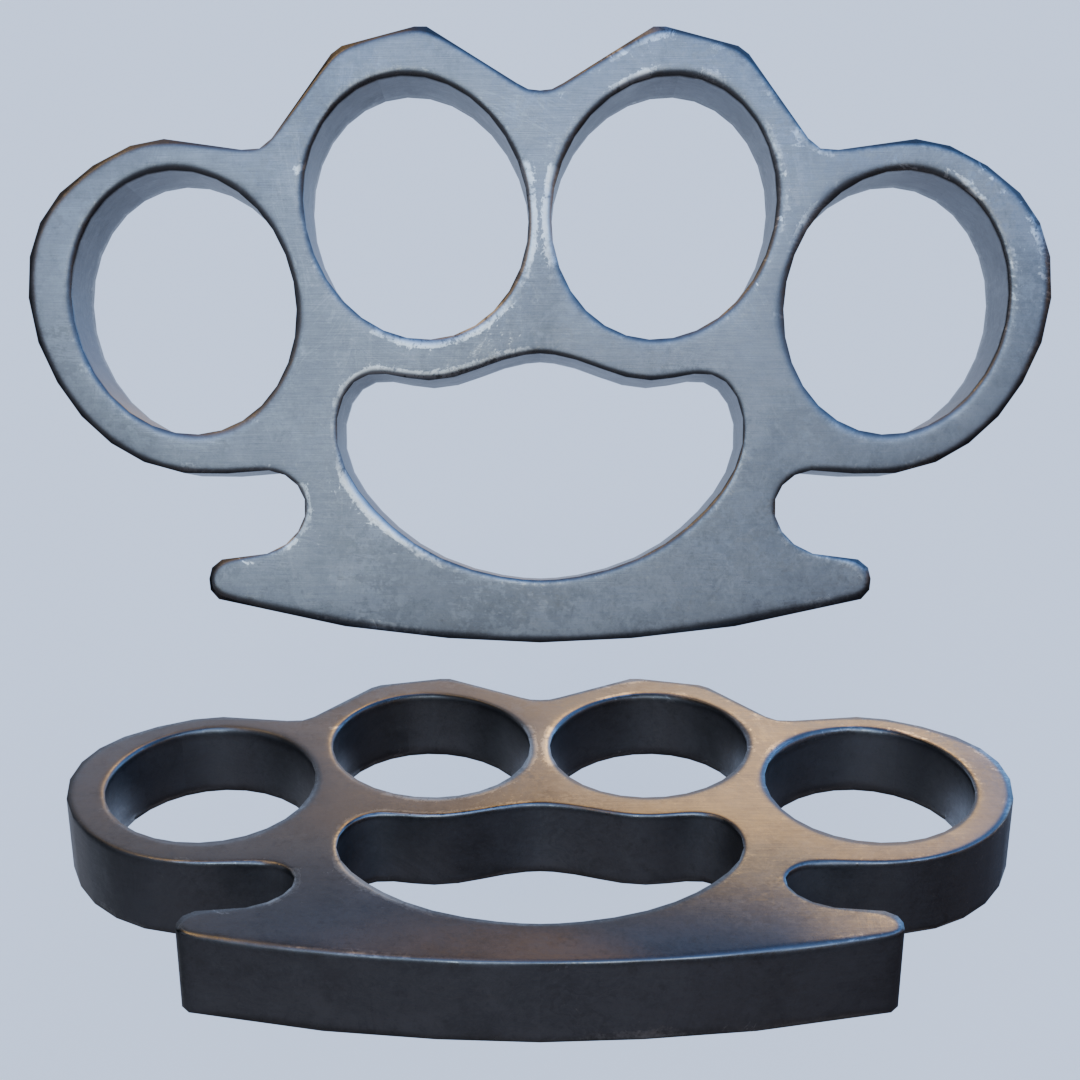 Rusted Brass Knuckles | Military models | BlenderKit