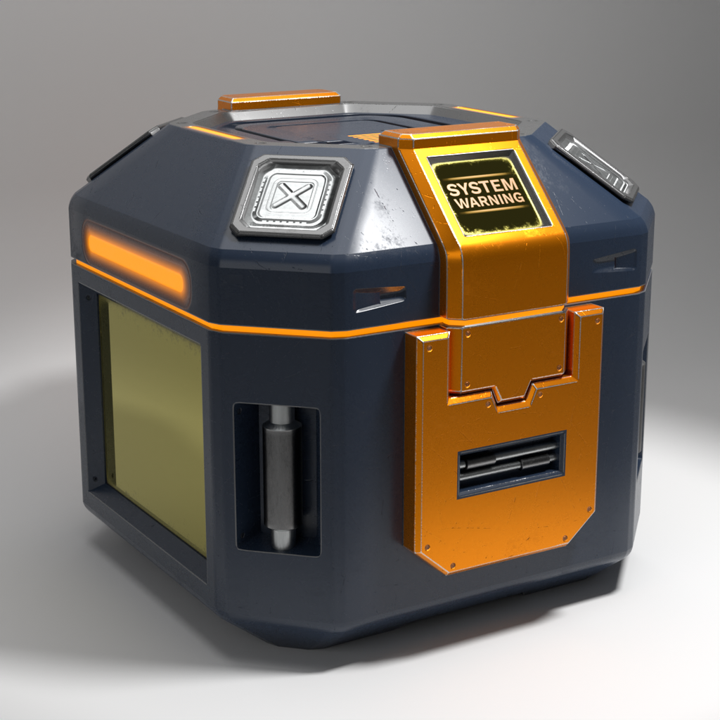 Scifi Crate Loot Box | Containers models | BlenderKit