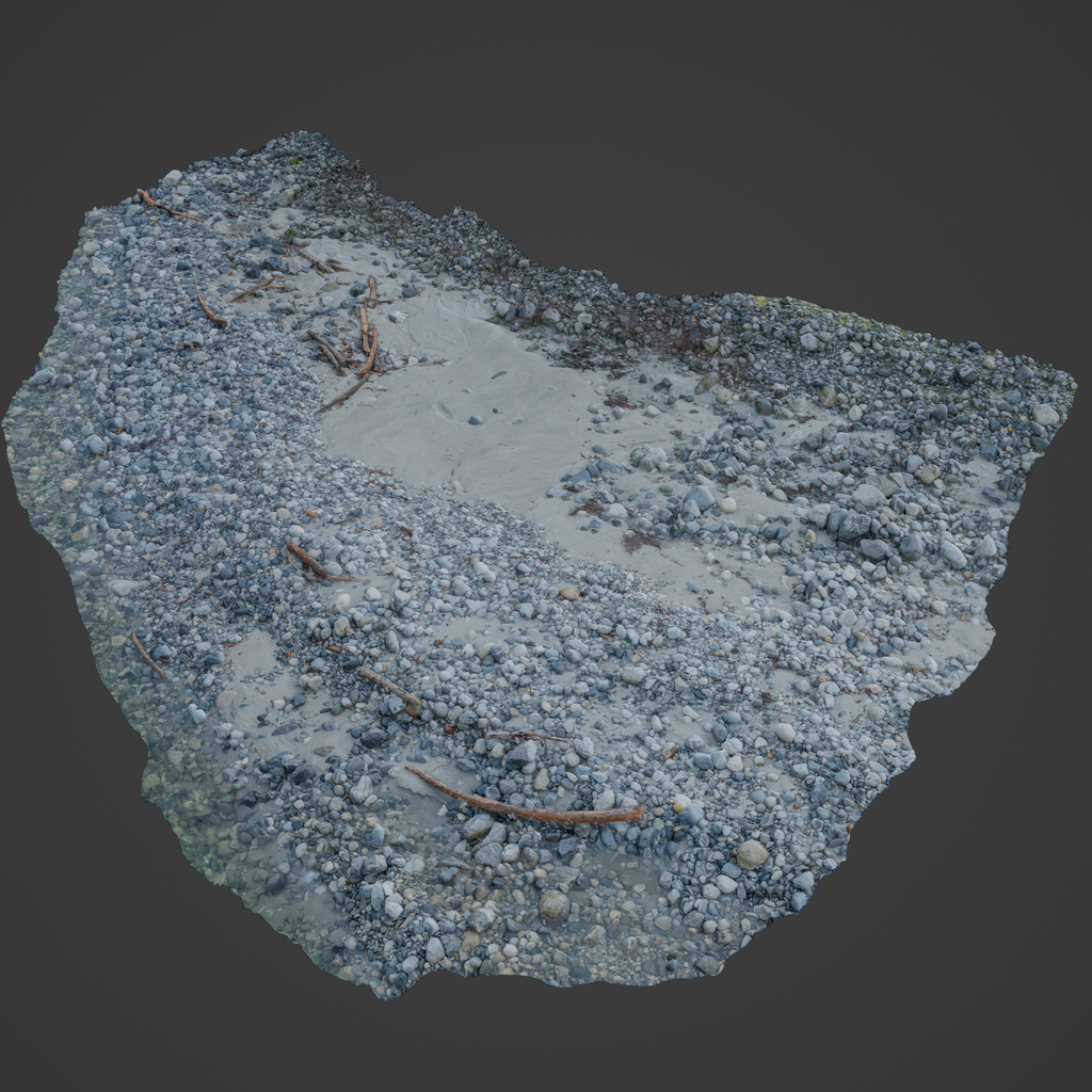 River Rocks and Sand | Terrains models | BlenderKit