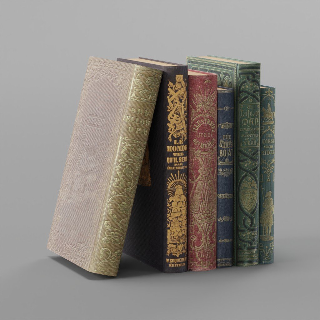 Old Books | Books models | BlenderKit