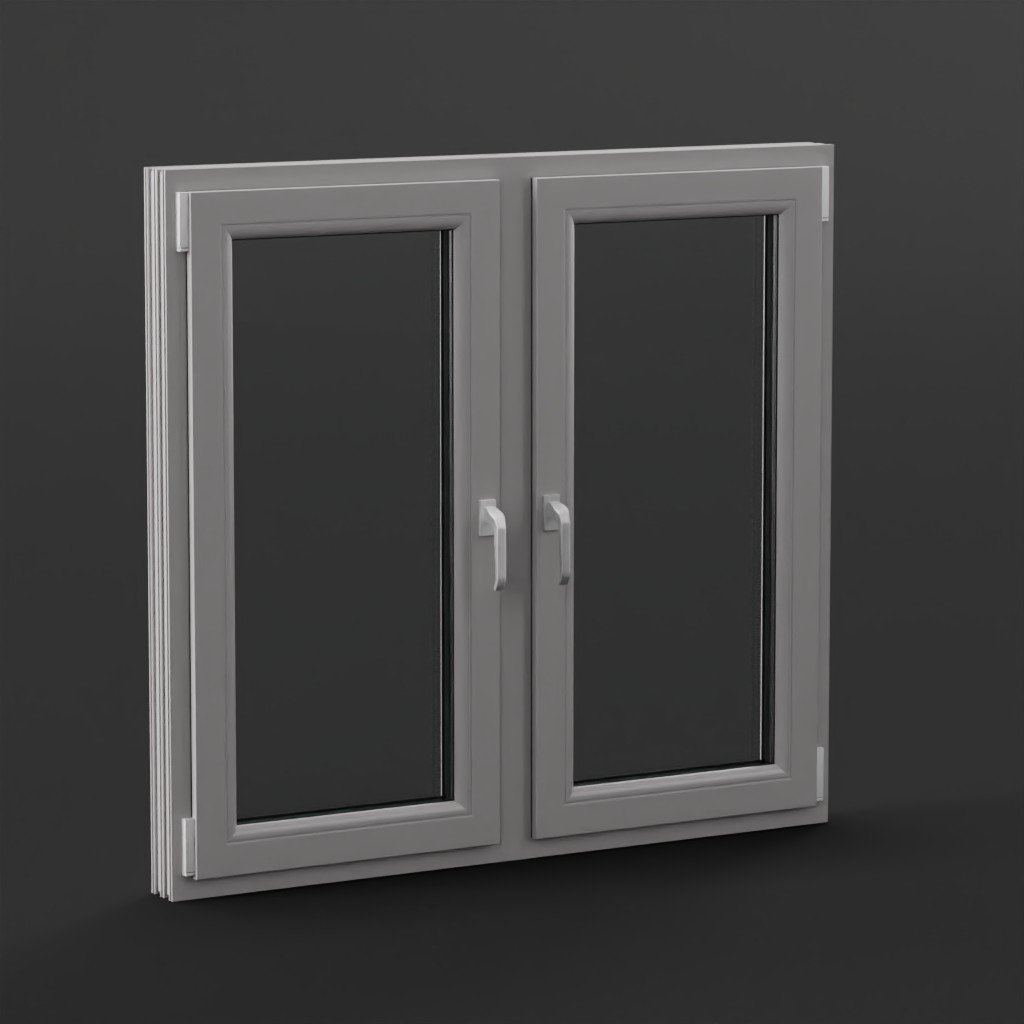 Window AL Double Tall | FREE 3D Window models | BlenderKit