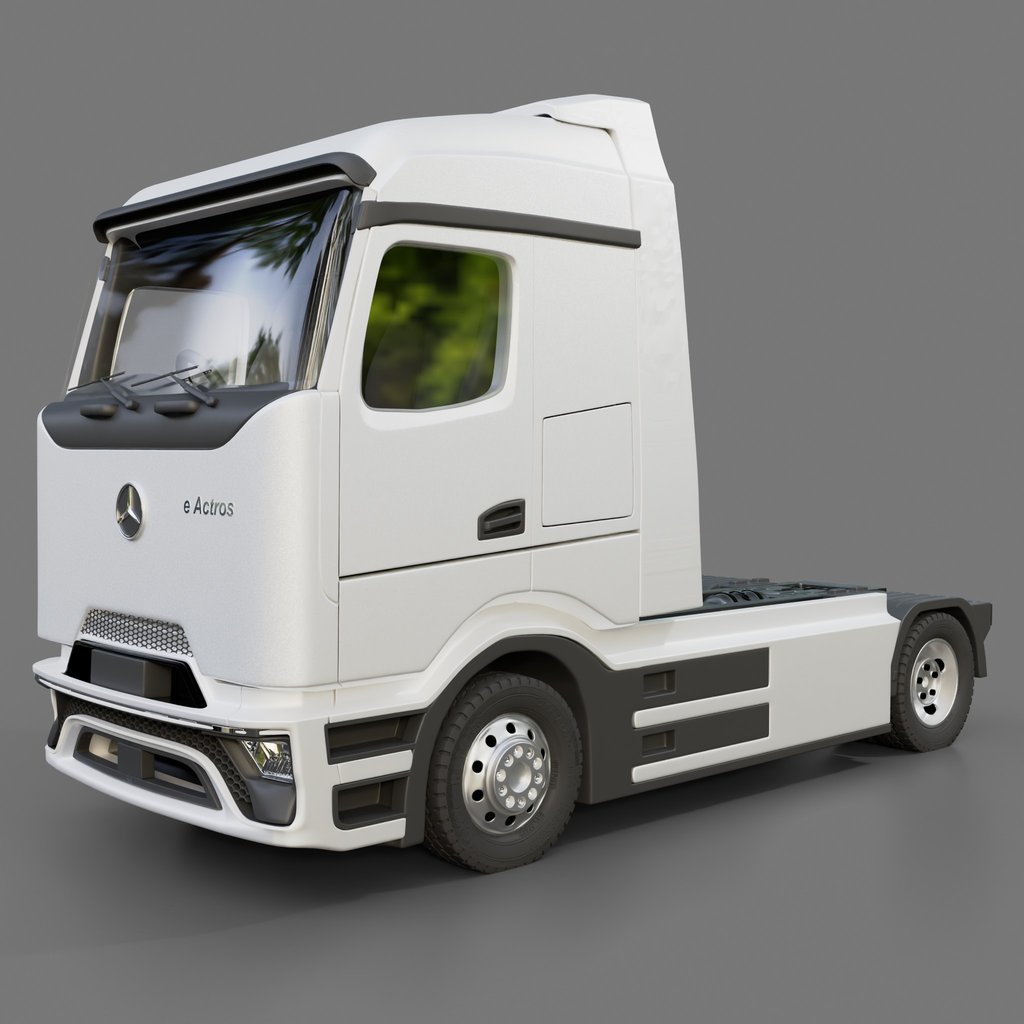 Mercedes-Benz Actros e 600 Tractor | Trucks models | Blendkit